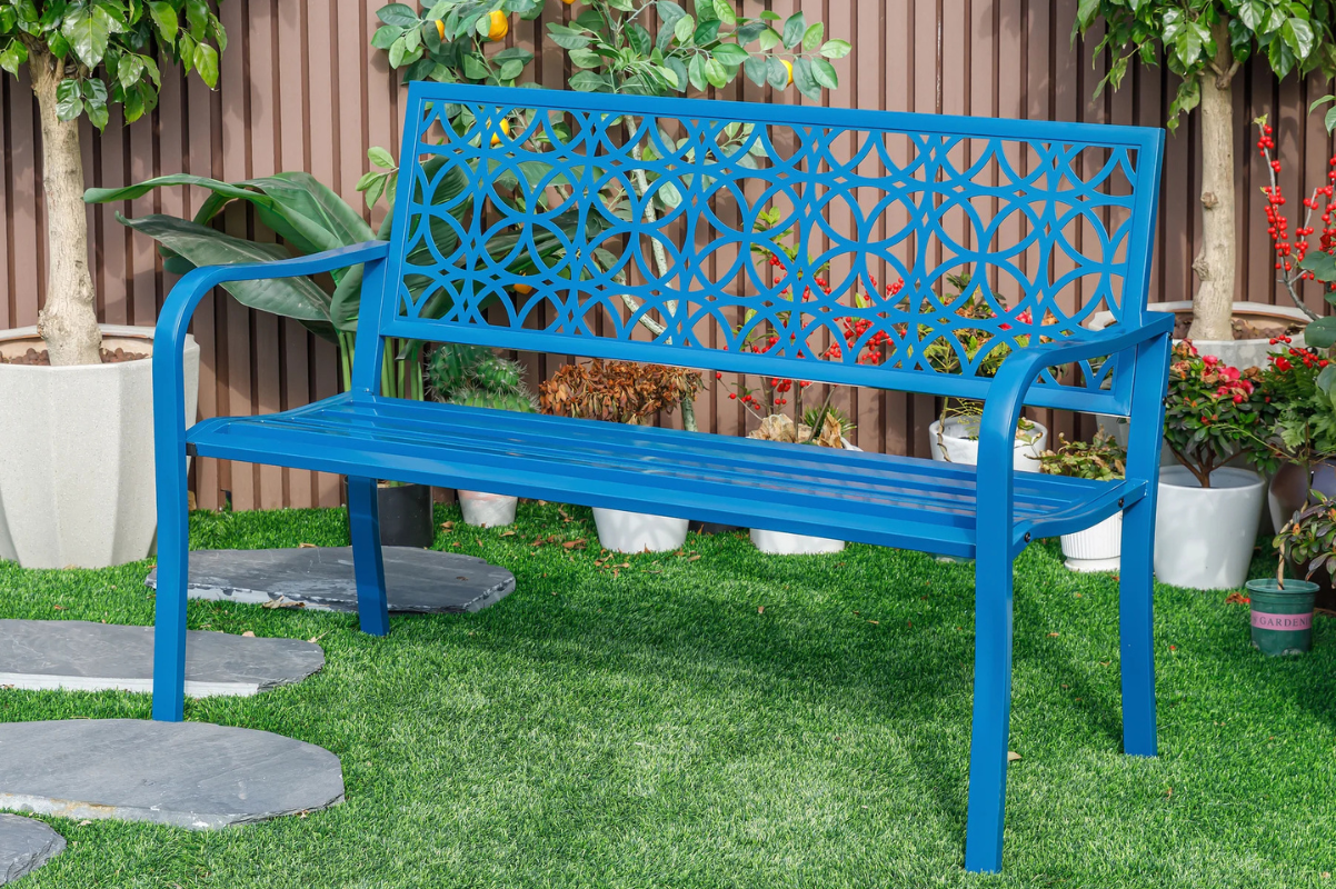 Elegant Entryways: Combining Benches, Lanterns, and Birch Trees for Se ...
