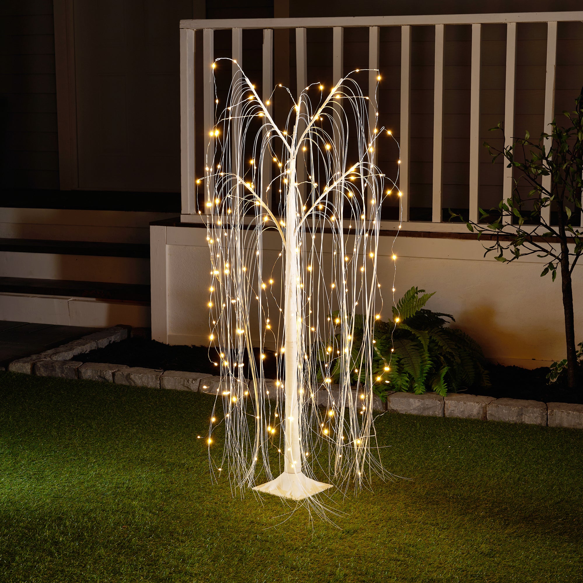Led Weeping Willow Tree 6ft Lighted Willow Tree, Warm White