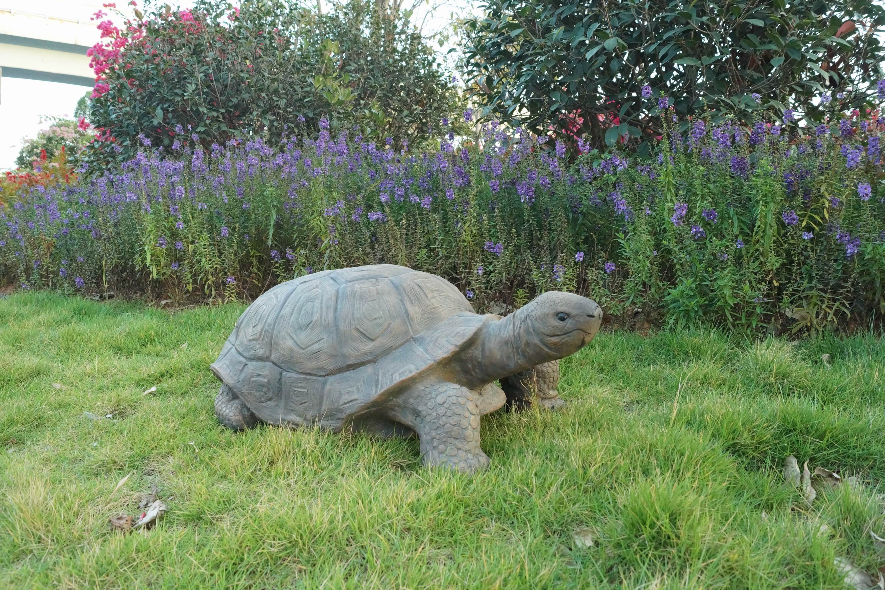 Large Turtle Resin Statue for Coastal or Garden Décor – Hi-Line Gift Ltd.