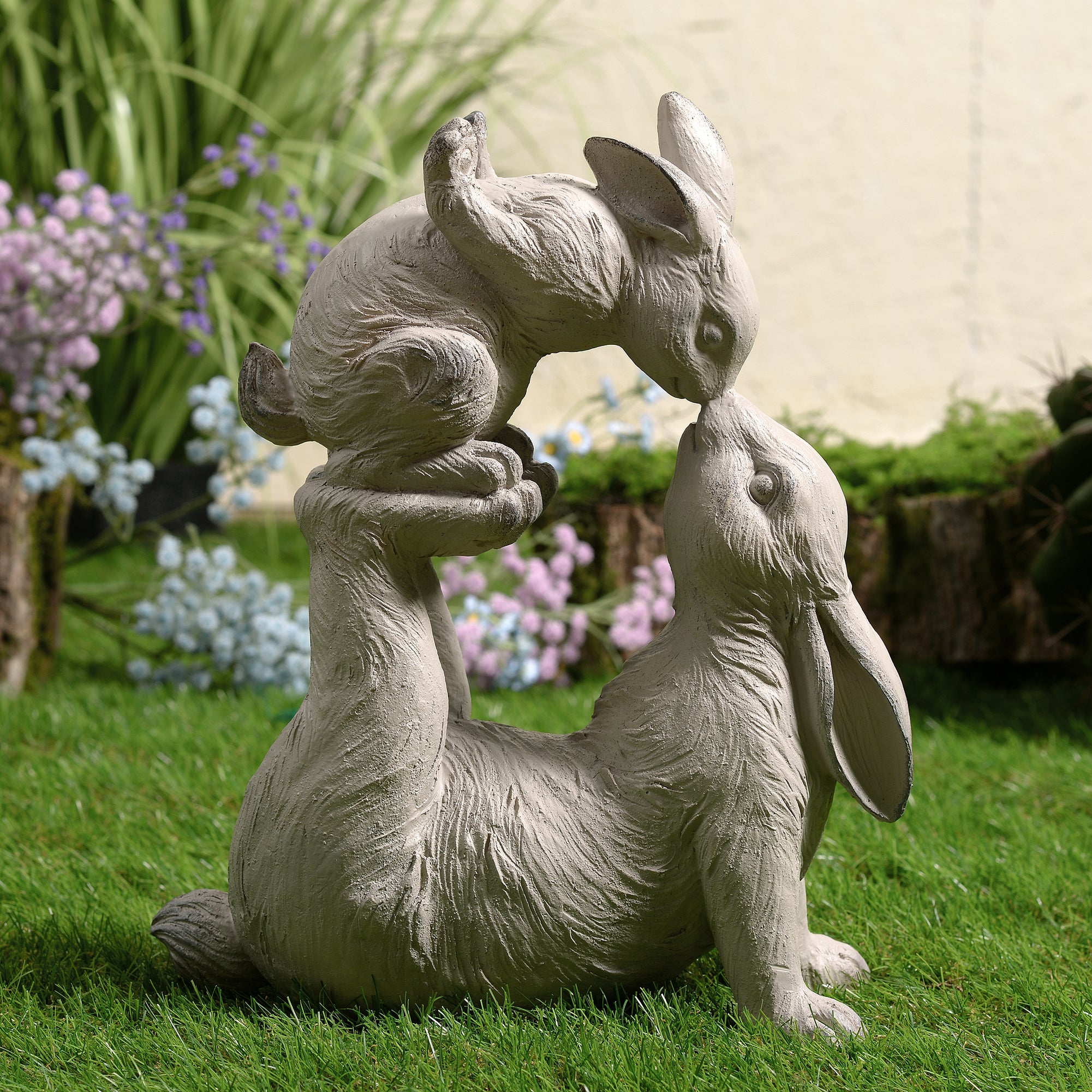 Mom & Baby Rabbits Resin Garden Statue – Hi-Line Gift Ltd.