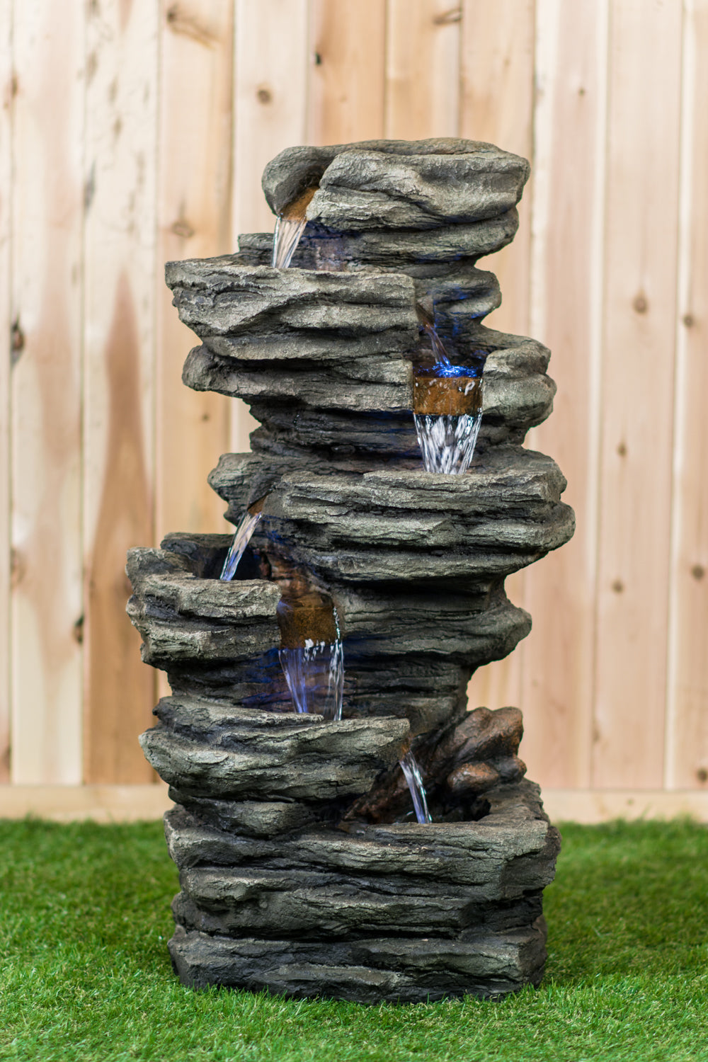 Slate Waterfall Fountain Slate Stone Multi Level Fountain | Costco