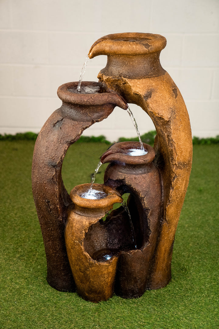 79573 - Pouring Jugs Fountain With 4 Led Lights – Hi-Line Gift Ltd.