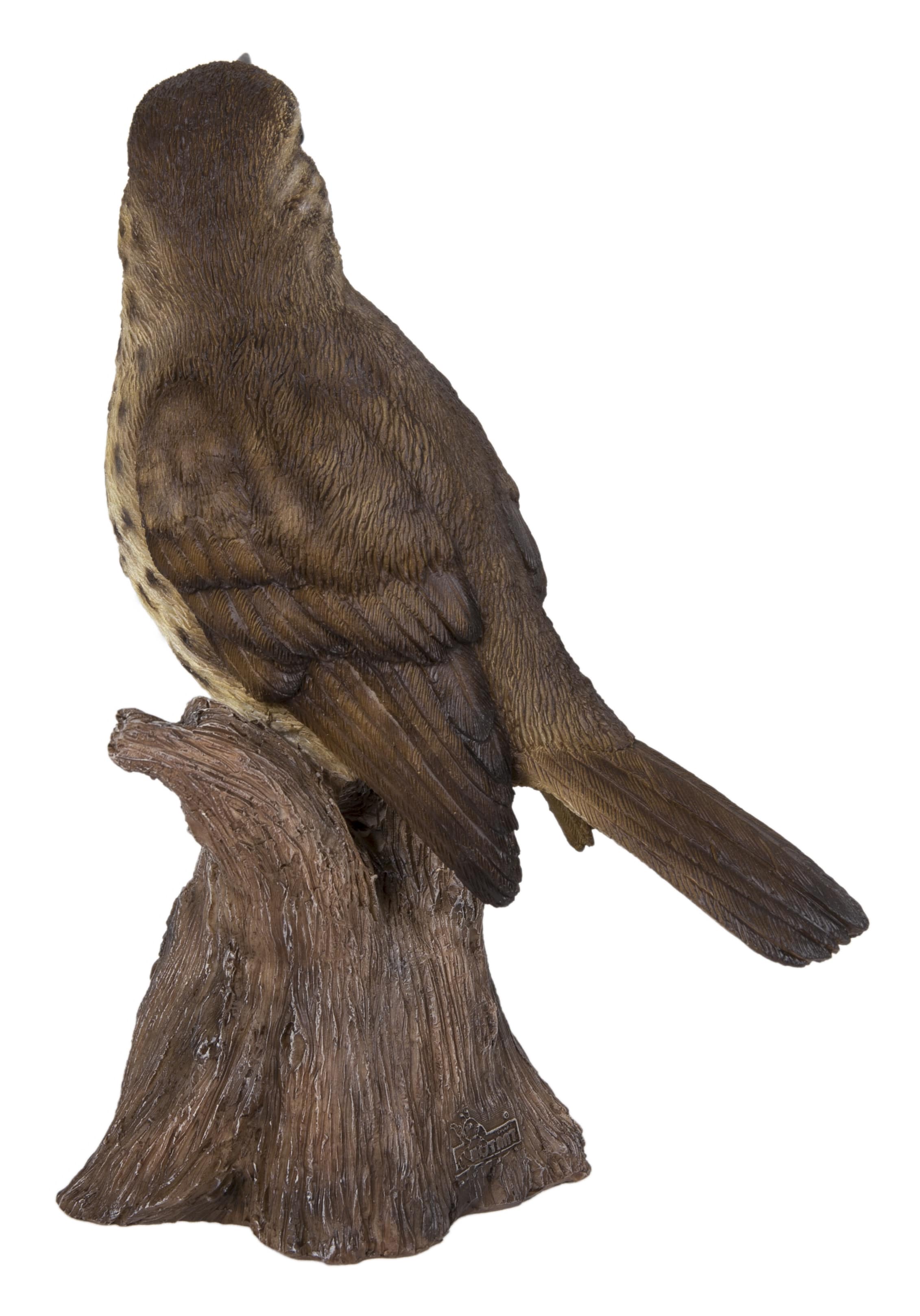 Motion Activated Singing Songbird Standing on Stump Statue - Home Decor ...