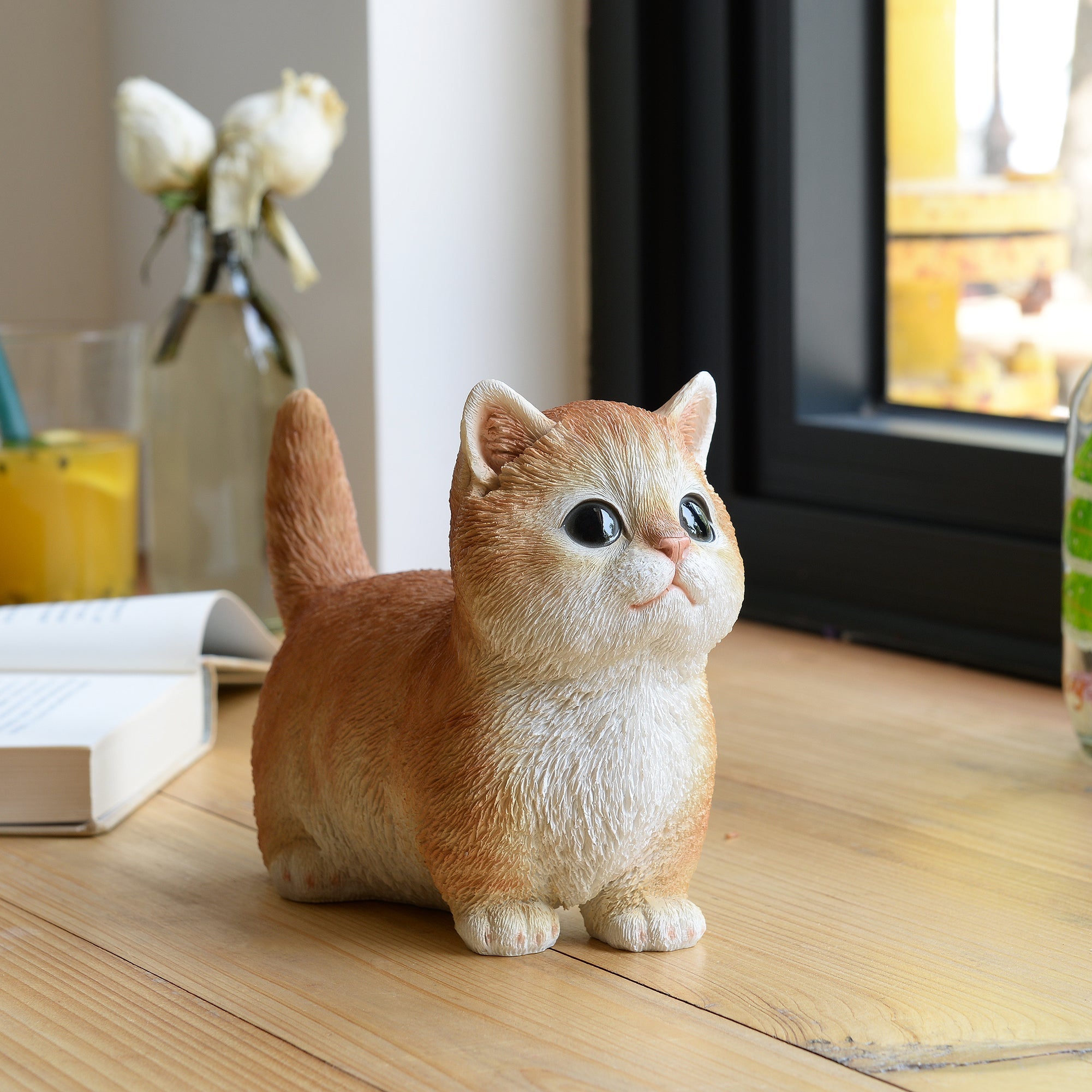 Sitting Orange Cat Tabby Statue (87698-02) – Hi-Line Gift Ltd.