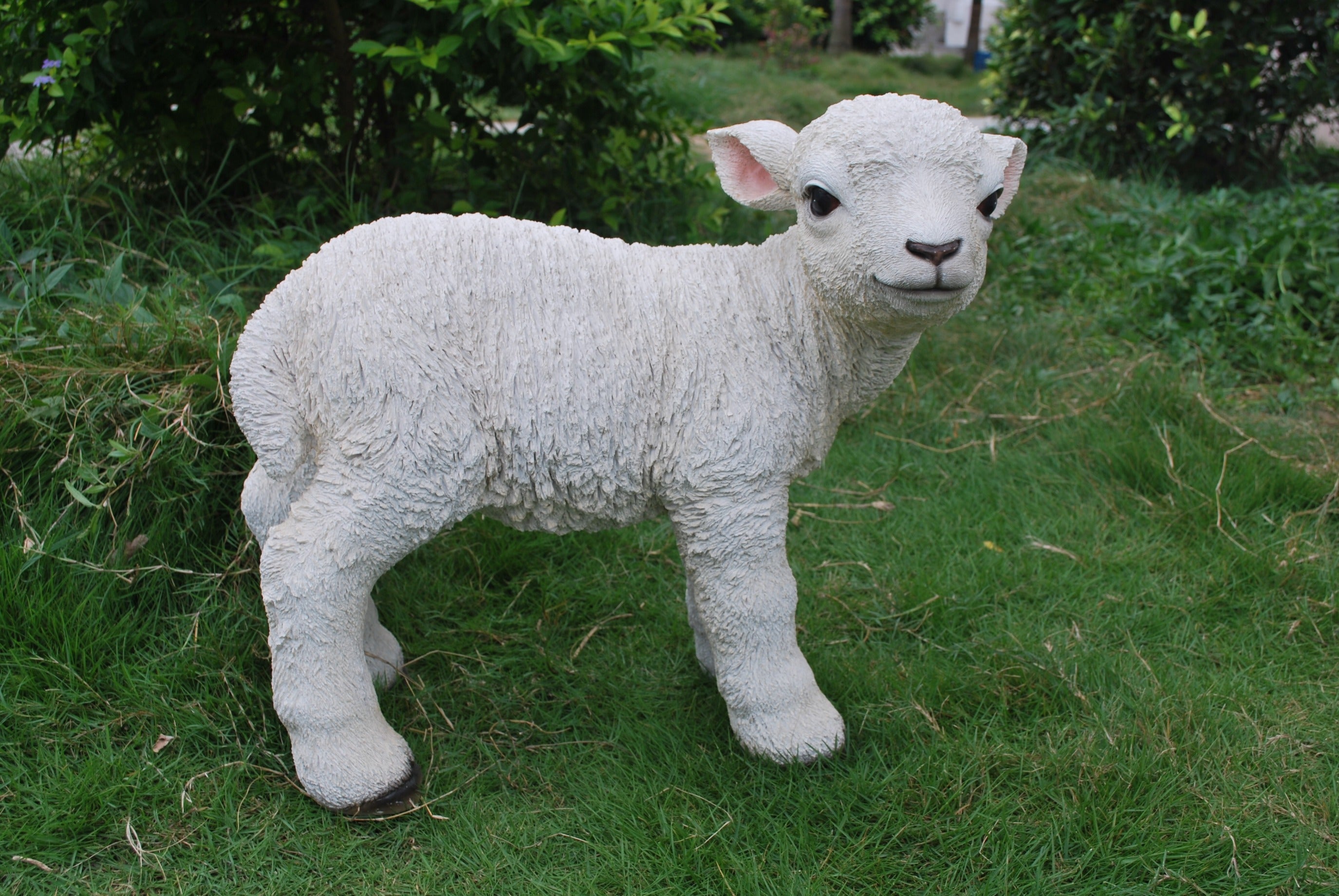 Standing Lamb Resin Statue for Rustic Farmhouse Decor – Hi-Line Gift Ltd.