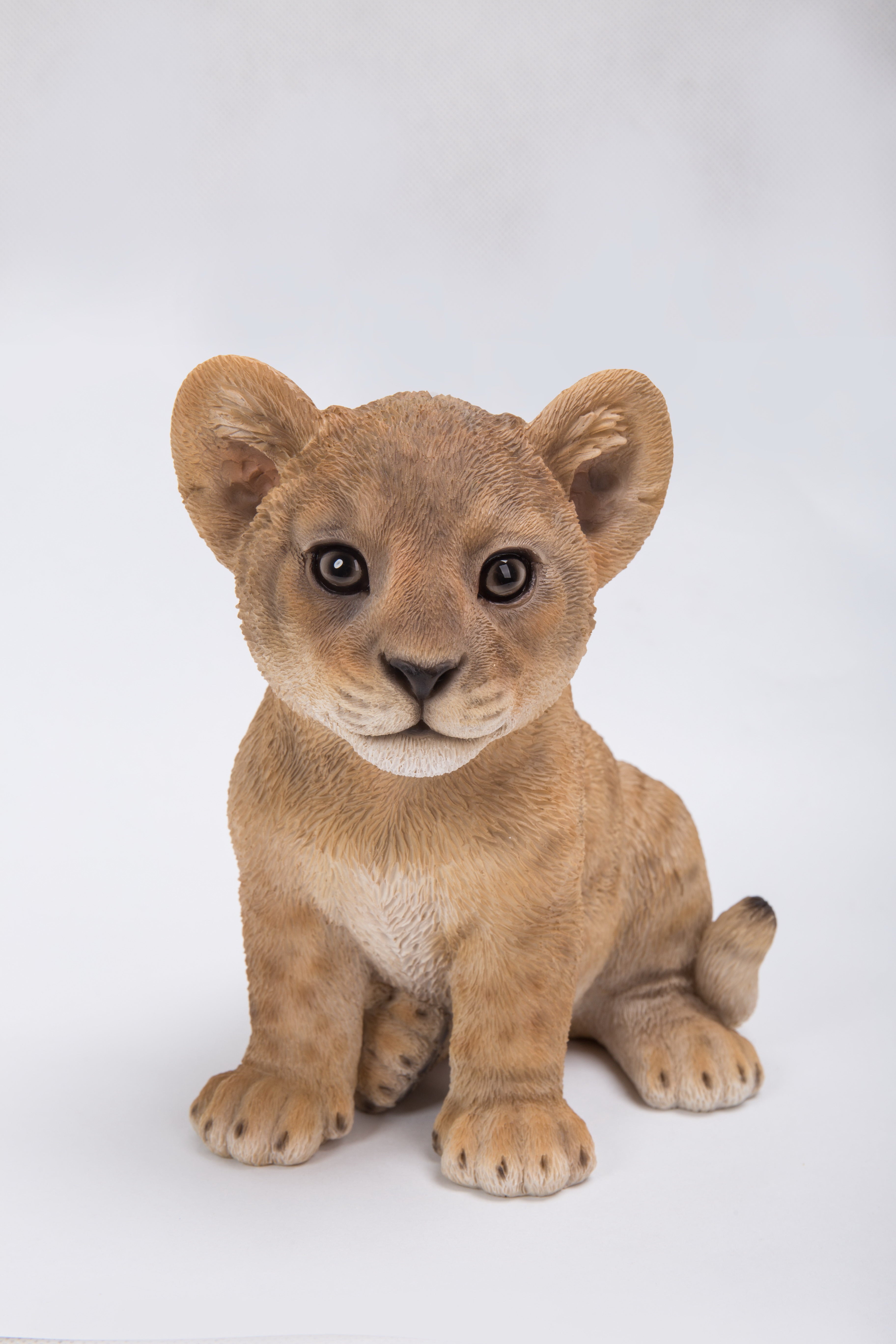 Sitting Lion Cub Statue – Hi-Line Gift Ltd.